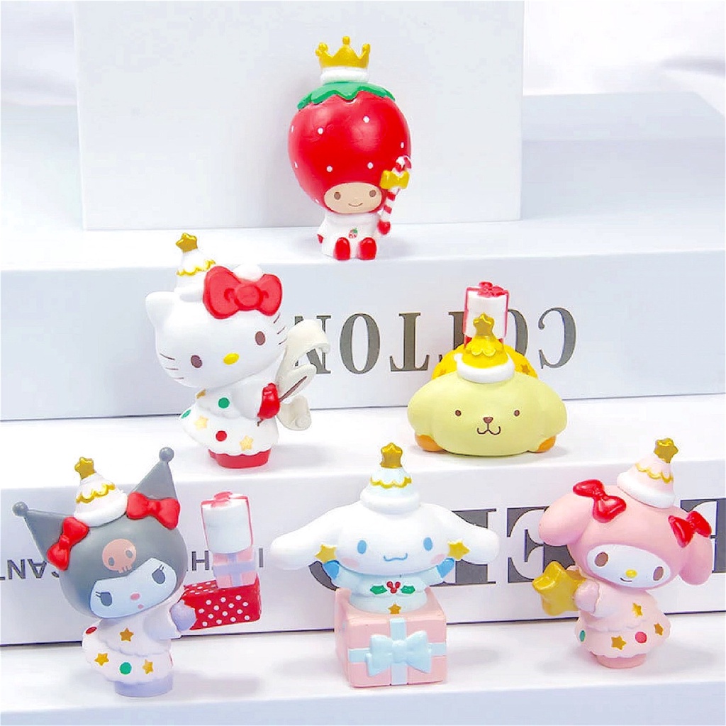 Sanrio STAR Miniature Figure Cake topper Display Sell Unit | Shopee ...