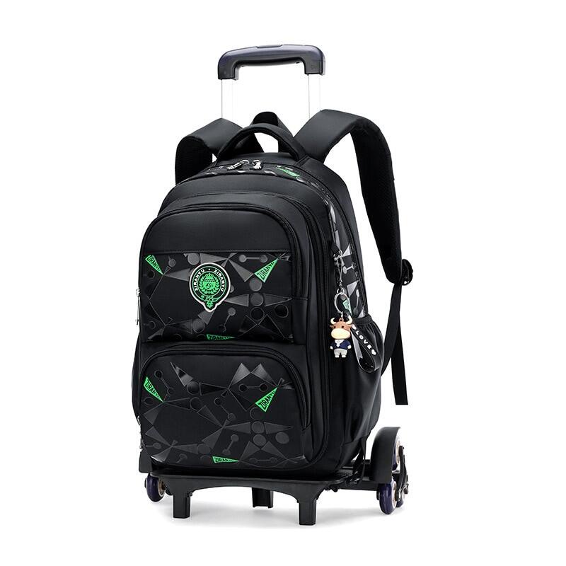 ZIRANYU High-capacity Trolley Bag for kids boy Kids Backpack on Wheels ...