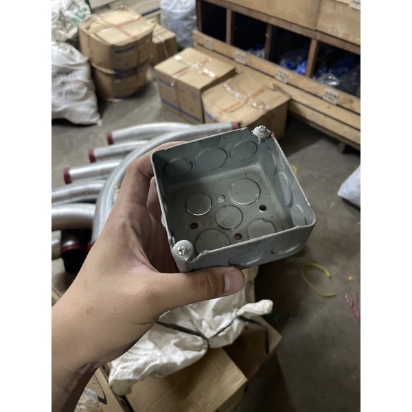UTILITY BOX SQUARE BOX 4x4 4-11/16 junction box PVC metal utility metal ...
