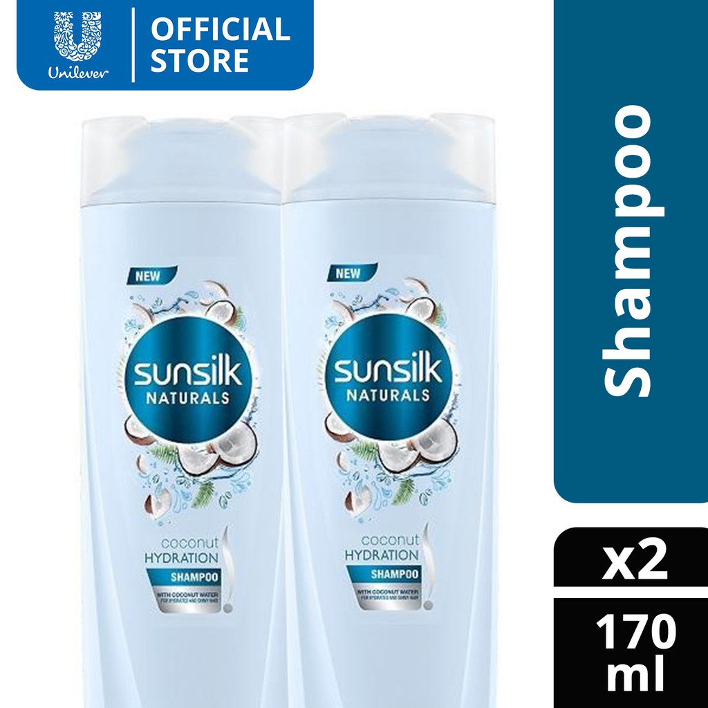 Sunsilk Coconut Hydration Shampoo 170ml x2 | Shopee Philippines