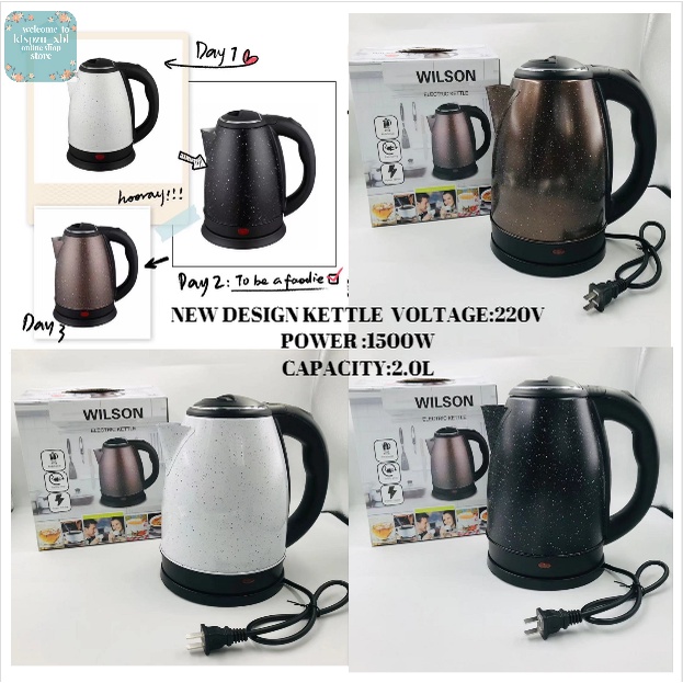 NEW! DESIGN 2L Scarlett Stainless Steel Electric Kettle 5.0 quality ...
