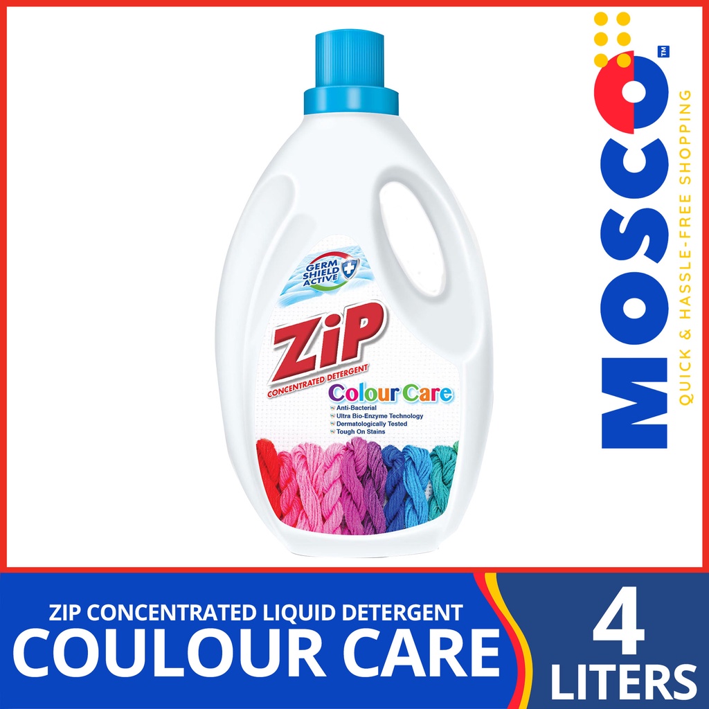 ZIP Color Care Concentrated Liquid Detergent 4L | Shopee Philippines