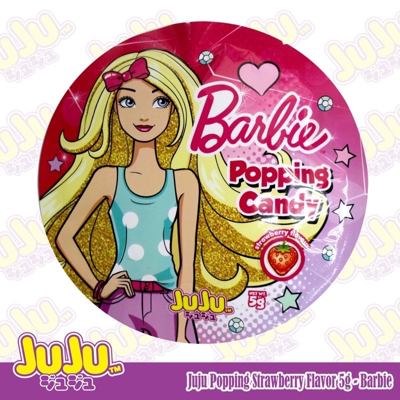 Juju Popping Candy Strawberry Flavor 5g - Barbie/Doraemon | Shopee ...