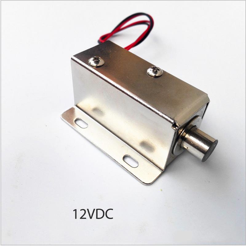 Regular electromagnetic door latch lock 12VDC (Round cylindrical head ...