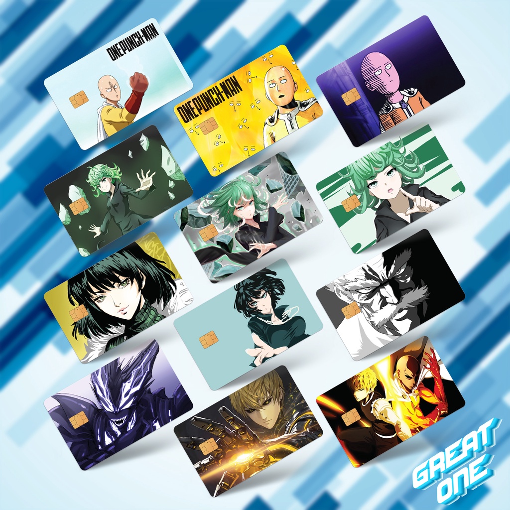 One Punch MaN Anime ATM Bank Sticker Card Cover Access Touch n Go Skin ...