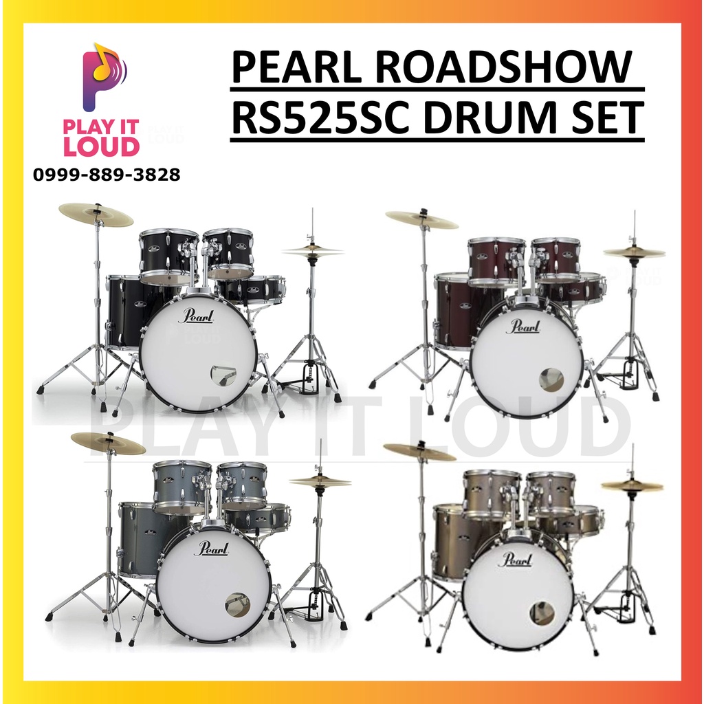 !!SALE!! !!SALE!! PEARL ROADSHOW RS525SC 5-PC DRUM SET w/out CYMBALS ...