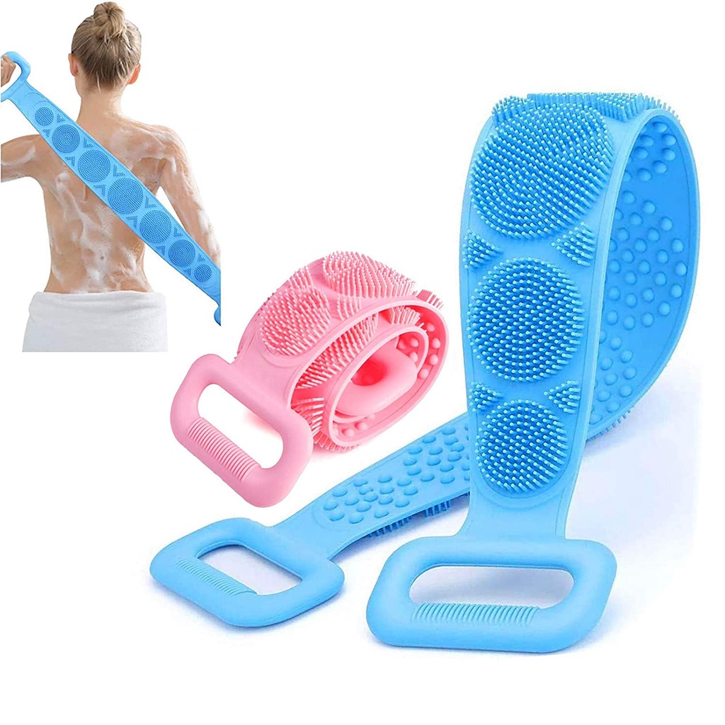 1pcs Shower long back body scrub rubber silicon brushes (random colors ...