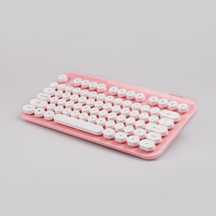 Latest Rexus Wireless Keyboard Mouse KM9 Combo - Pink | Shopee Philippines