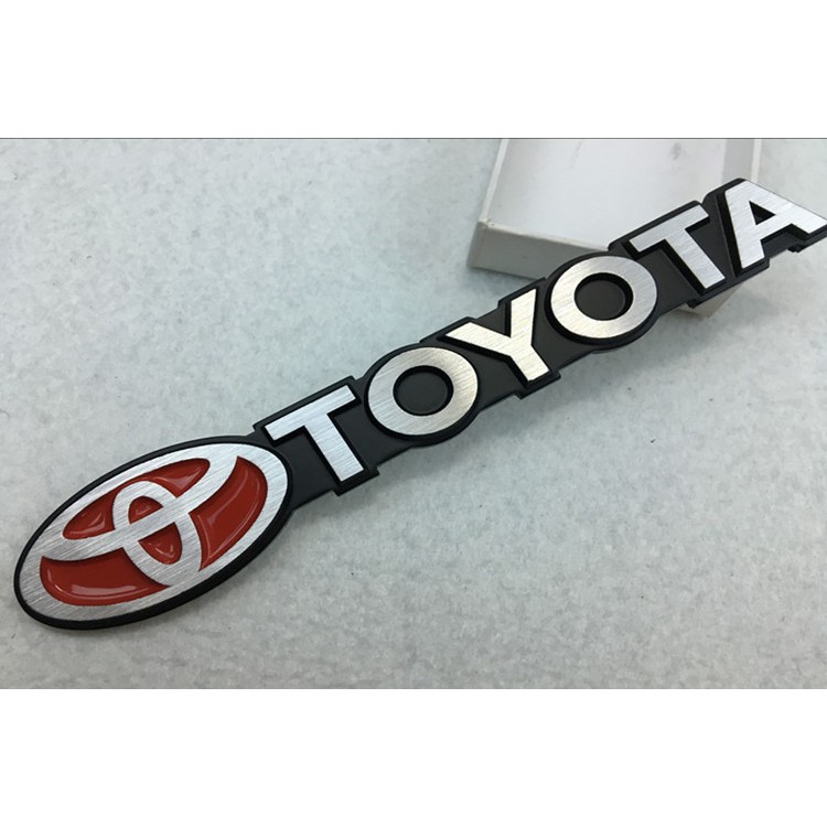 1 x Metal TOYOTA Logo Side Rear Emblem Badge Sticker Toyota | Shopee ...