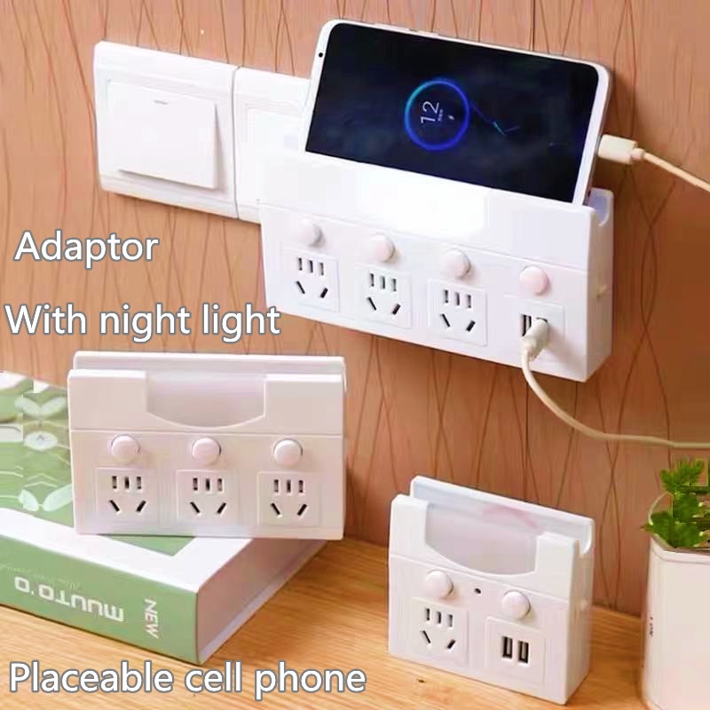 Porous household wireless multi-purpose change-over plug with USB ...