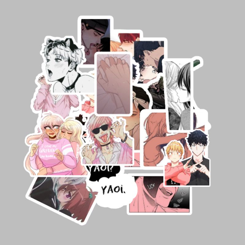 (25 Pcs) Request Free Sticker BL, GL, Anime, yaoi, Etc. | Shopee ...