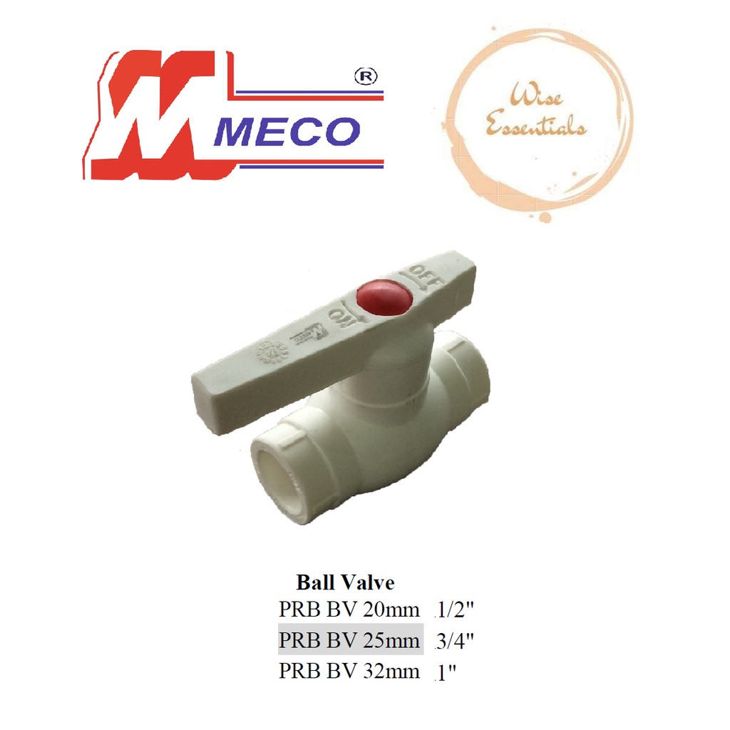MECO PPR Ball Valve 1/2" to 1" | Shopee Philippines