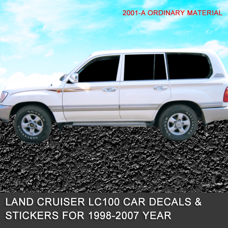 fit for Toyota Rand cooluze body Decal land cruiser LC100 car stickers ...