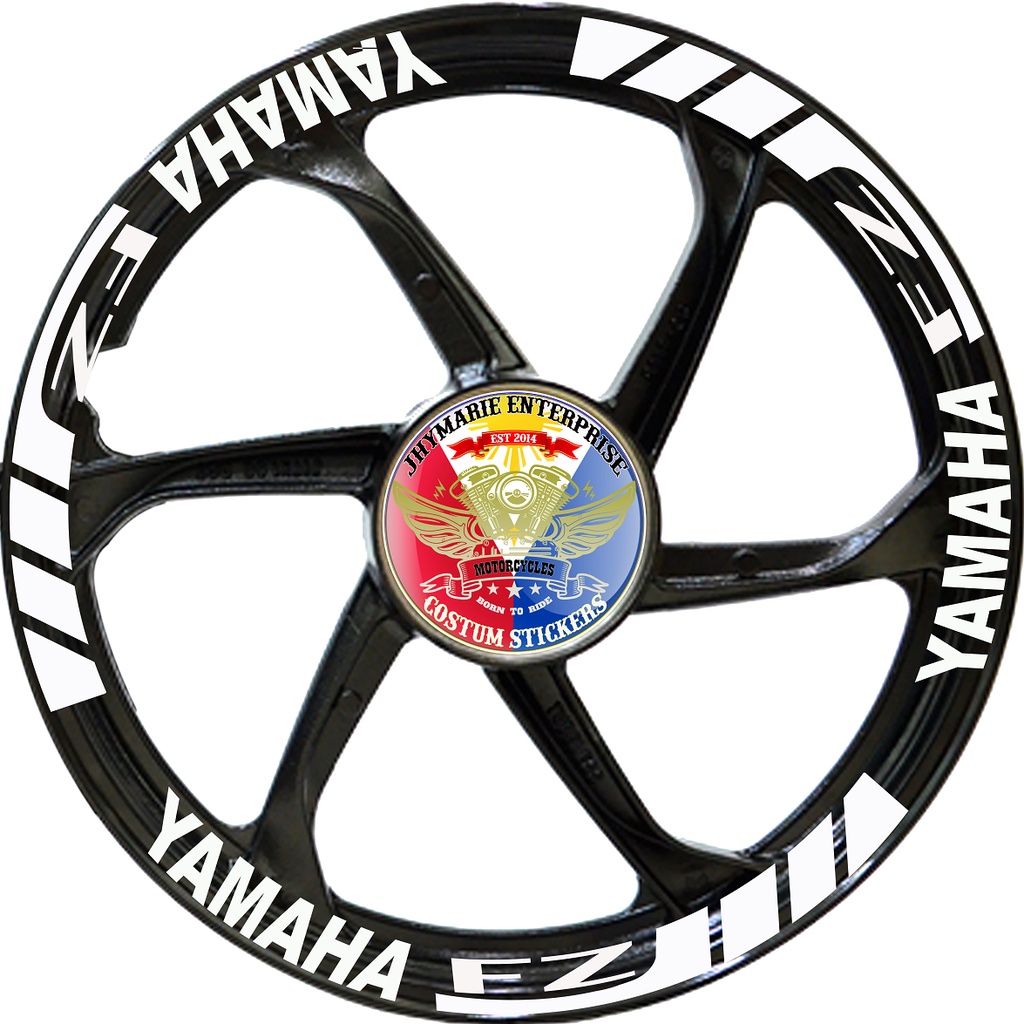 YAMAHA FZ MAGS STICKER DECALS, SET FOR 2 WHEELS, FRONT AND REAR ...