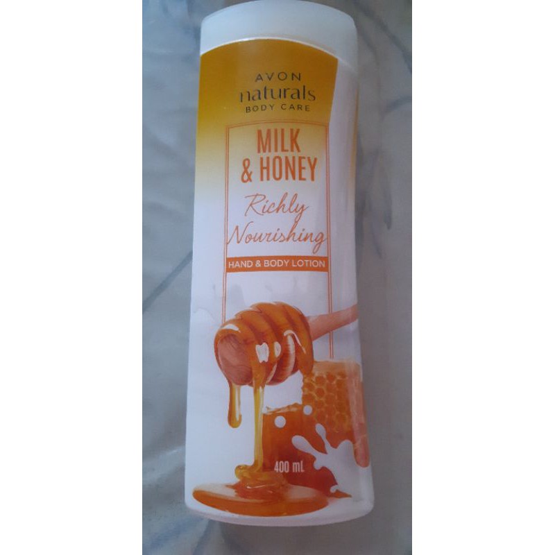 AVON NATURALS MILK & HONEY RICHLY NOURISHING HAND & BODY LOTION 400ML ...