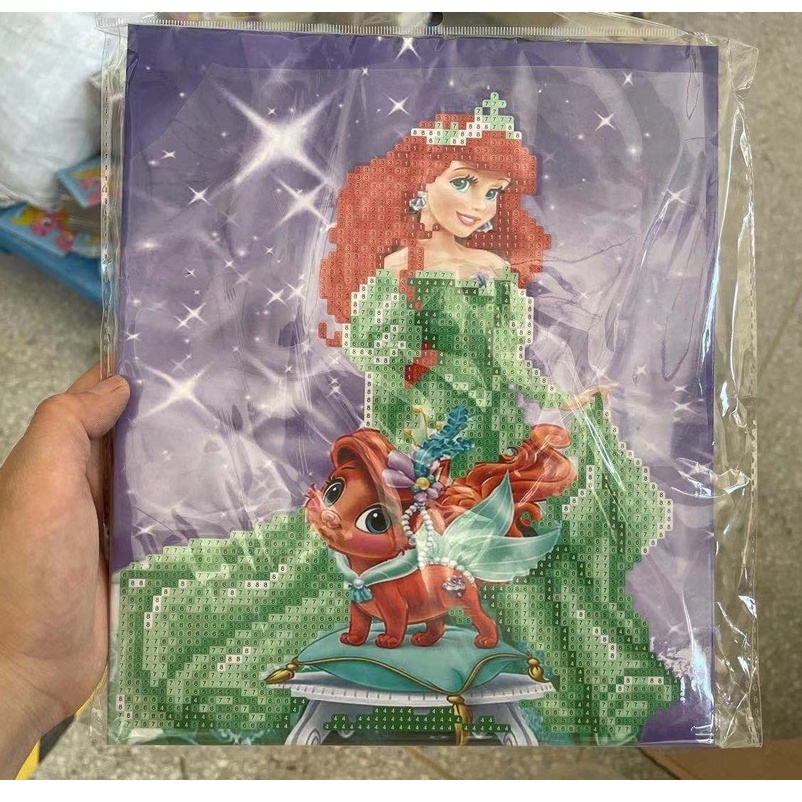 Princess Ariel for Kids DIY diamond painting desk standee All in One ...