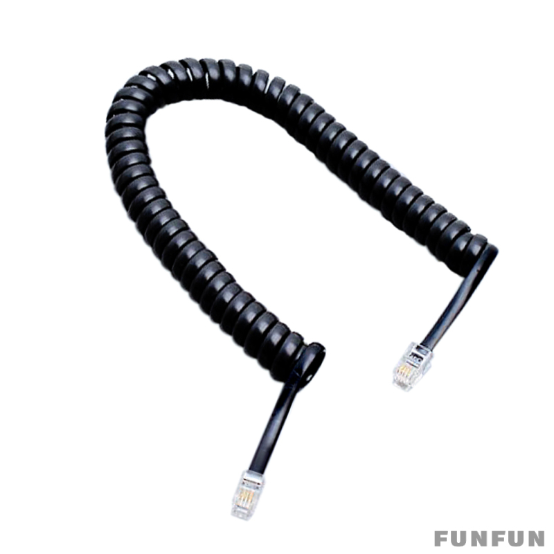 Handset Cord, Telephone Handset Coiled Cord Cable Telephone Spiral ...