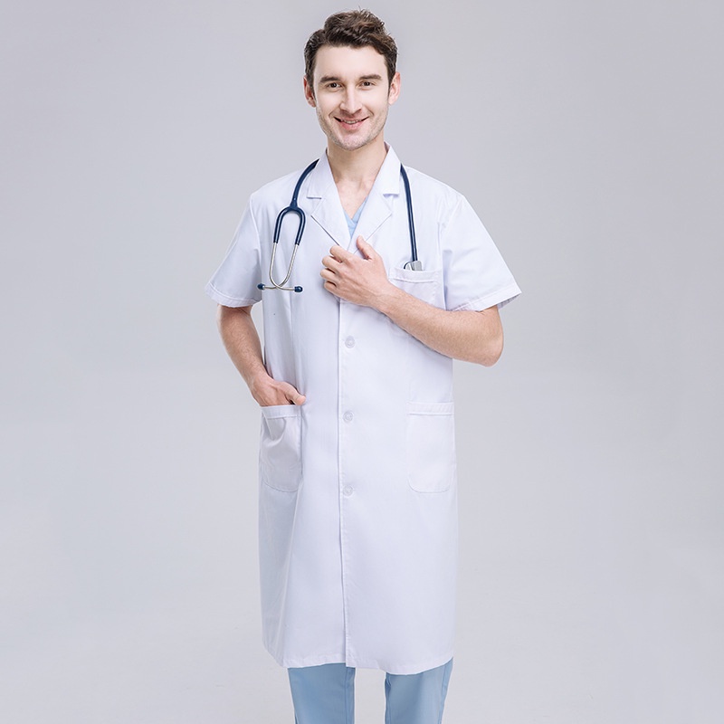 lab gown white for men Lab Men White Doctor Clothes Coat Long-Sleeved ...