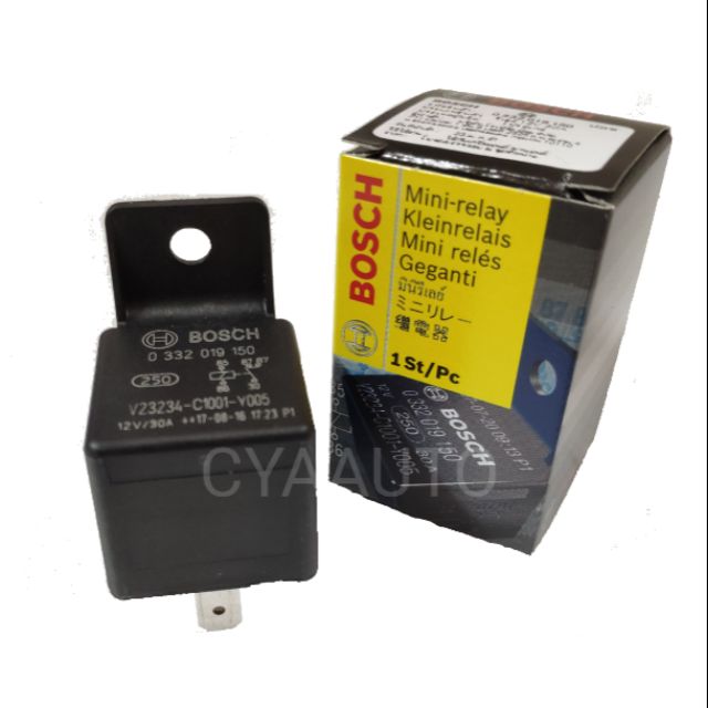 BOSCH Relay Bos 5 Pin 12V 30A | Shopee Philippines