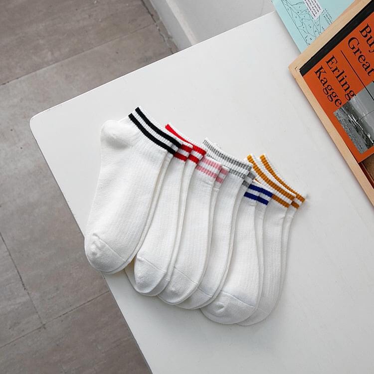 Socks - men's and women's socks with 2 horizontal stripes, multi ...