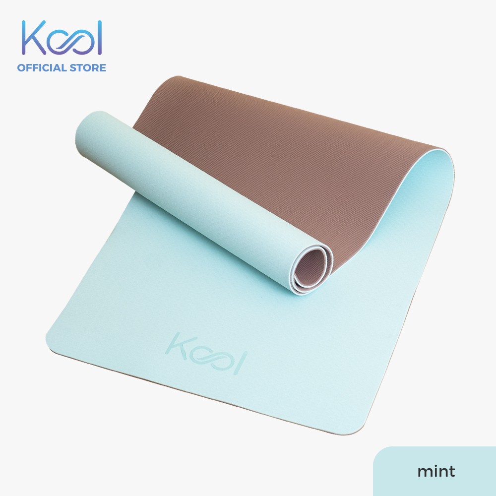 Kool Non-Slip TPE Mat For Floor Workout - Exercise/Fitness/Yoga/Pilates ...