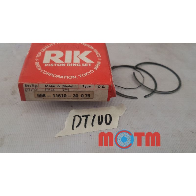 PISTON RING FOR YAMAHA DT100 (RIKEN JAPAN) | Shopee Philippines