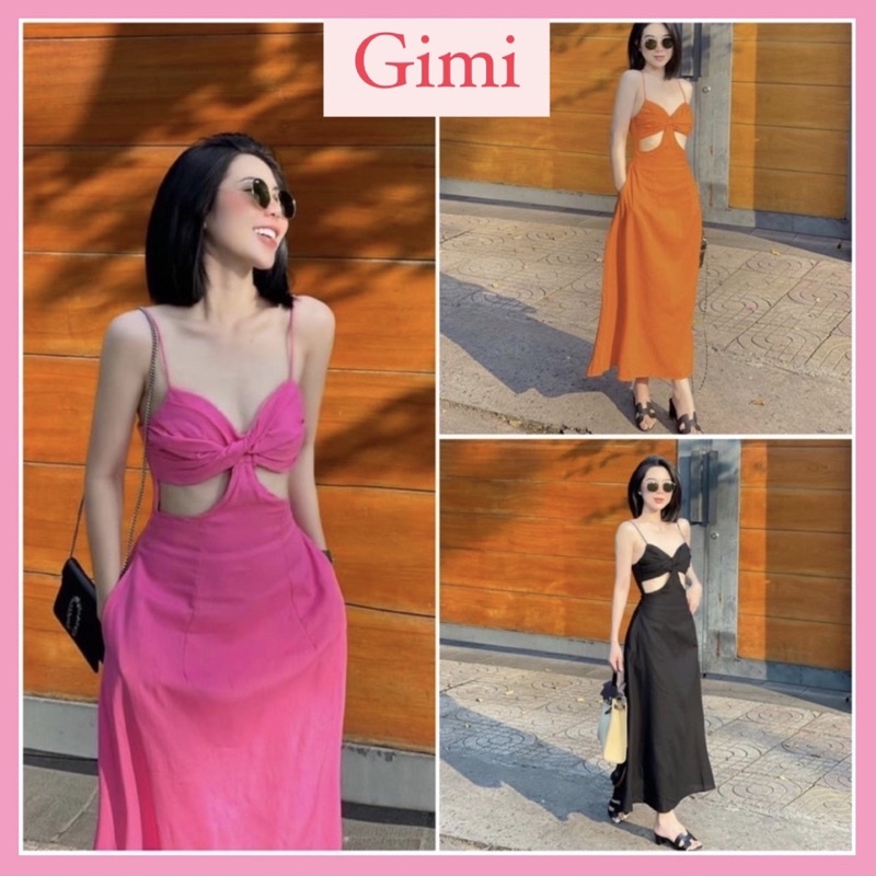 MAXI CUT WAIST DRESS 2S GIMI CUT OUT DRESS (with real photos) | Shopee ...