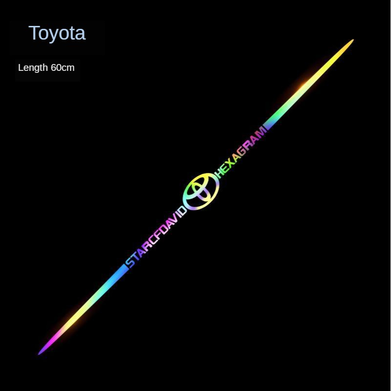Toyota Colorful Laser Garland Decorative Car Stickers Suitable for RUSH ...