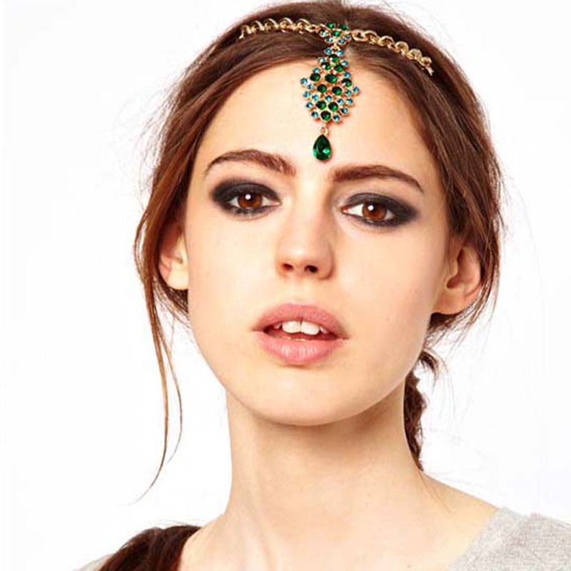EFAN New National Indian Style Jewelry Princess Forehead Brows ...
