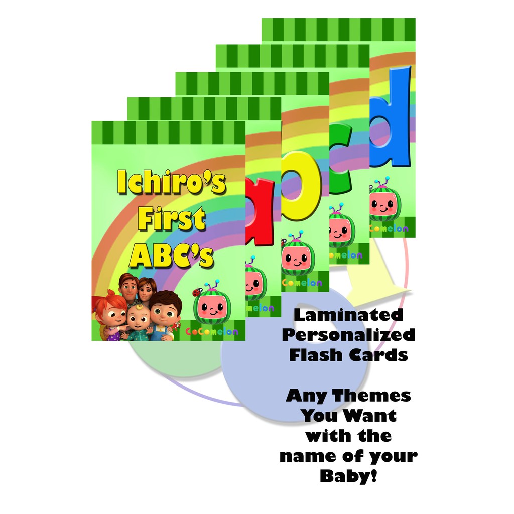 Cocomelon Flashcards with Animals Images and Names (Laminated) | Shopee ...