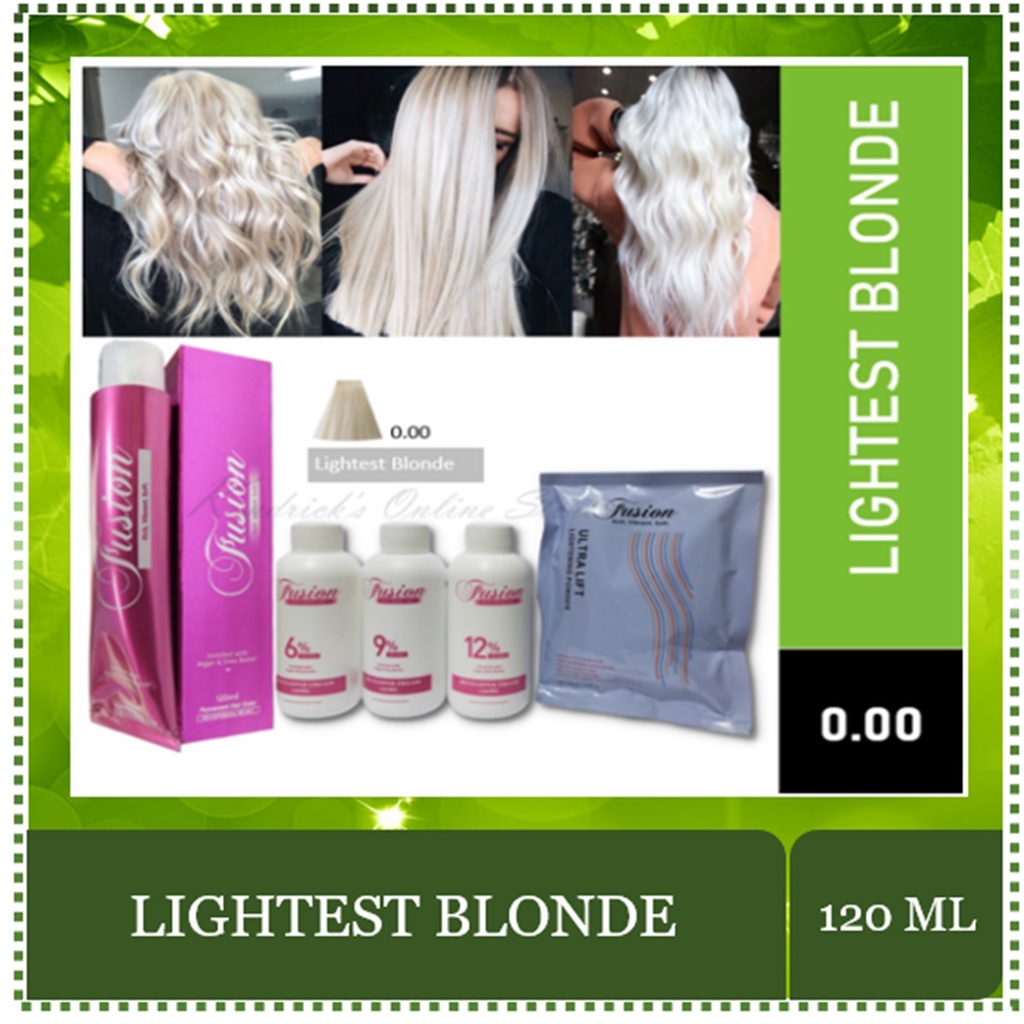 Fusion Permanent Hair Color Package 0.00 (Lightest Blonde, Dust ...