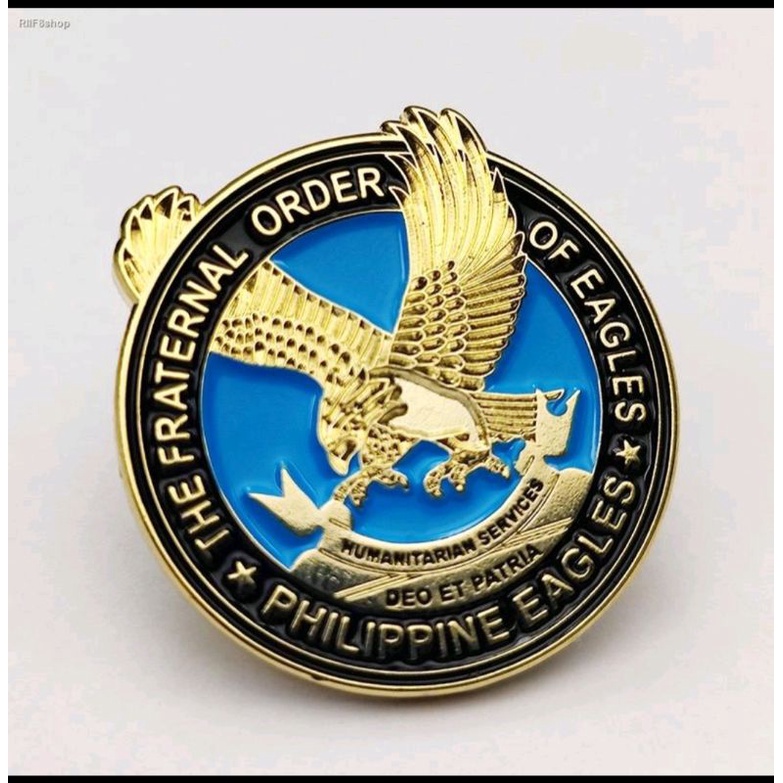 New design and improved Eagles Pin, Embossed The Fraternal of eagles ...
