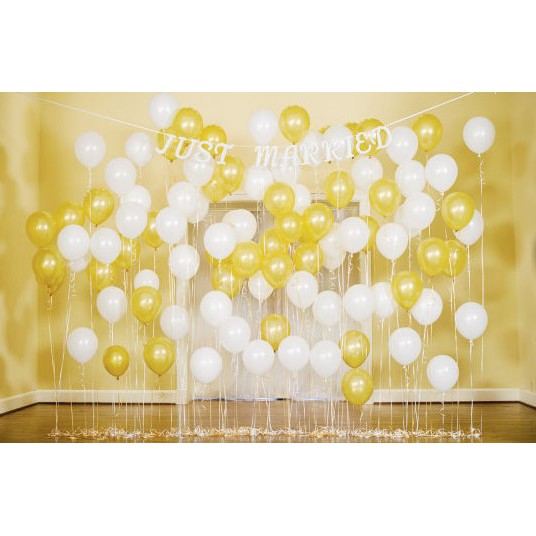 10 inches 100 pcs Metallic Balloons Party Balloons pack for Birthday ...