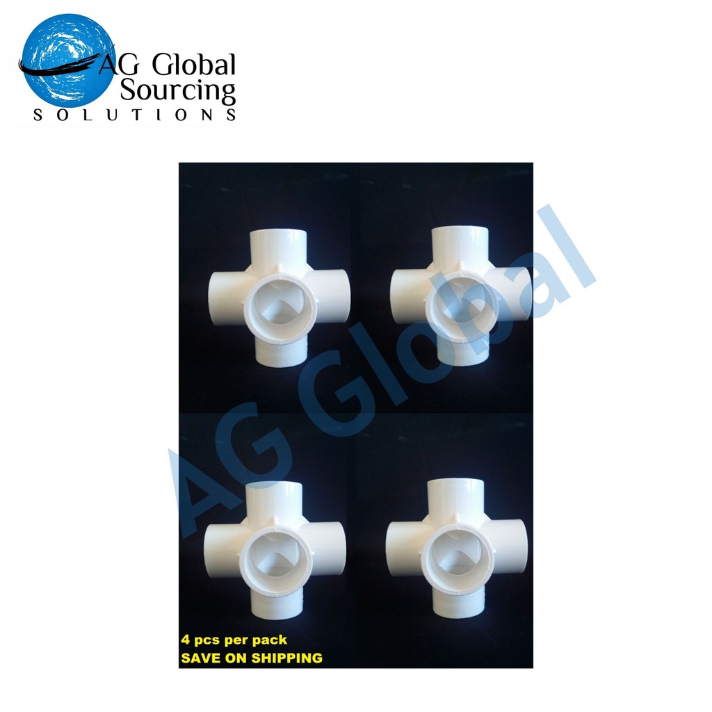Pipe Fittings Five Way Cross, 1 Inch (4 pcs per pack) | Shopee Philippines