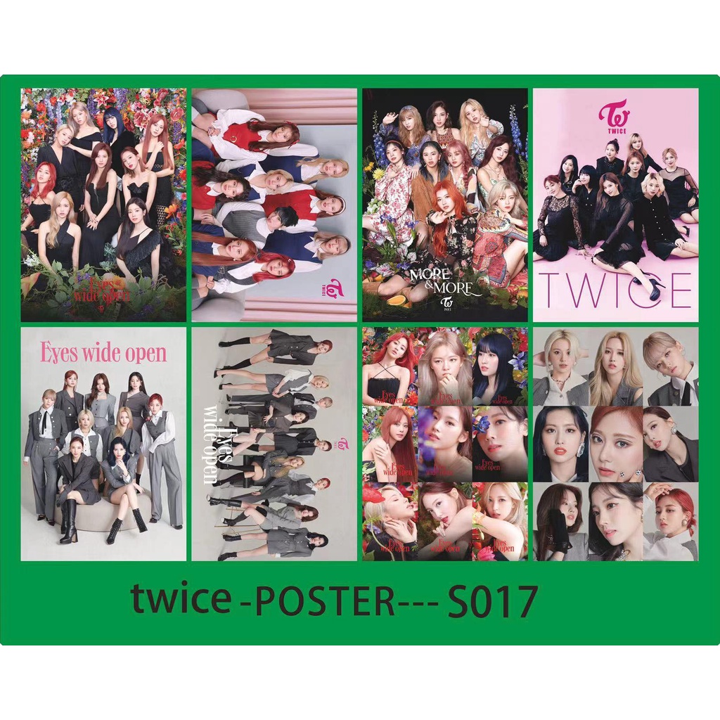 TWICE POSTERS 8 PIECES Kpop A3 SIZE 29 cm X 42 cm High Quality | Shopee ...