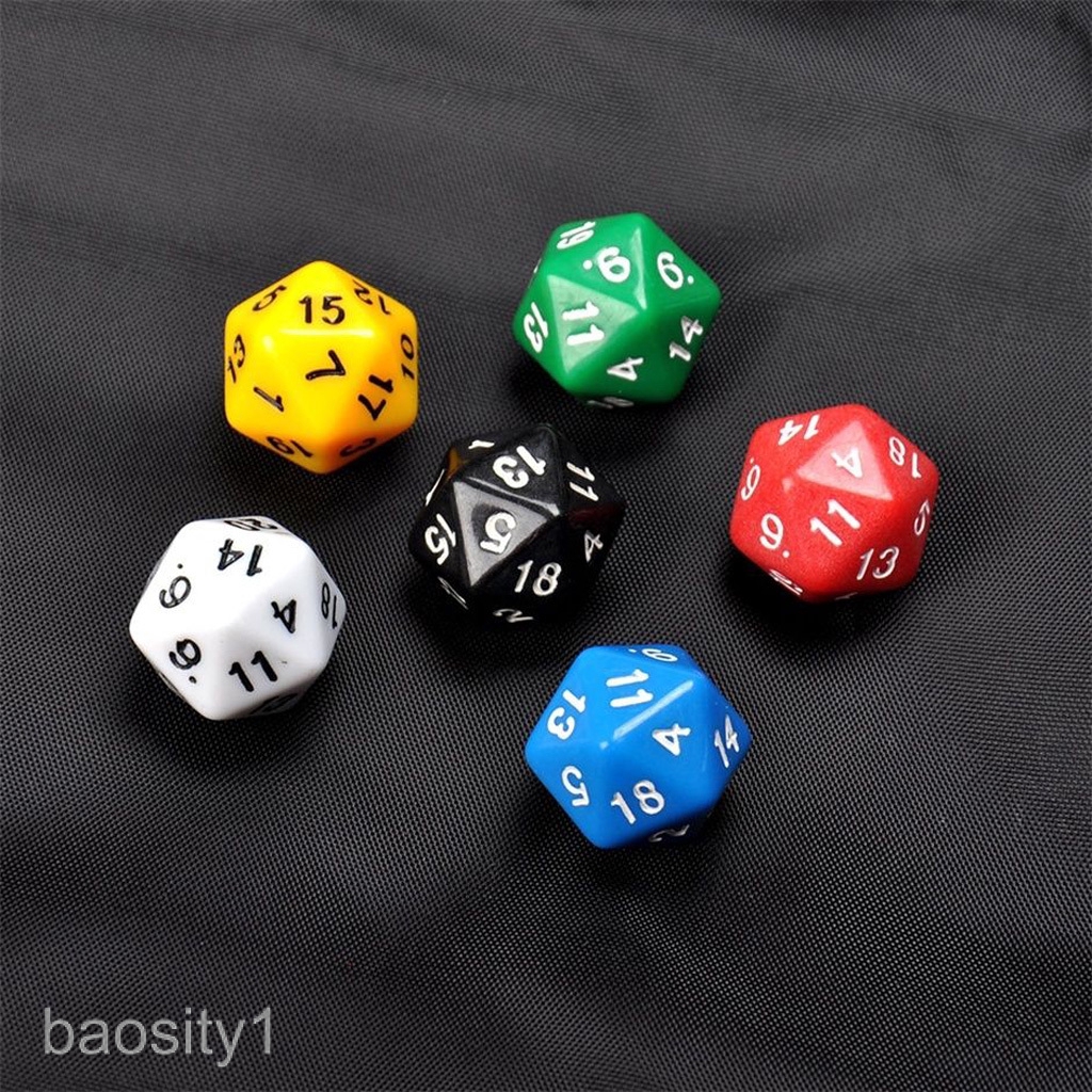 COD 6X Multi-Sided Dice with Numbers 1-20 Game Dies Toy & Girls ...