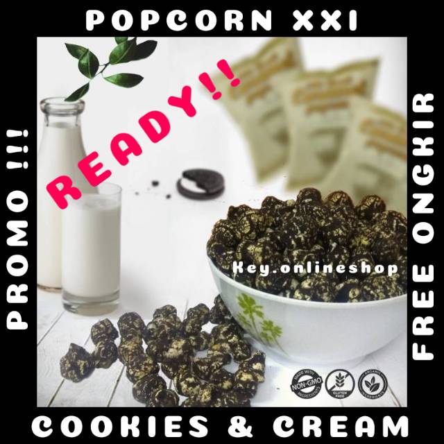 Popcorn xxi THE REAL CARAMEL cookies & cream POPCORN THE REAL CARAMEL ...