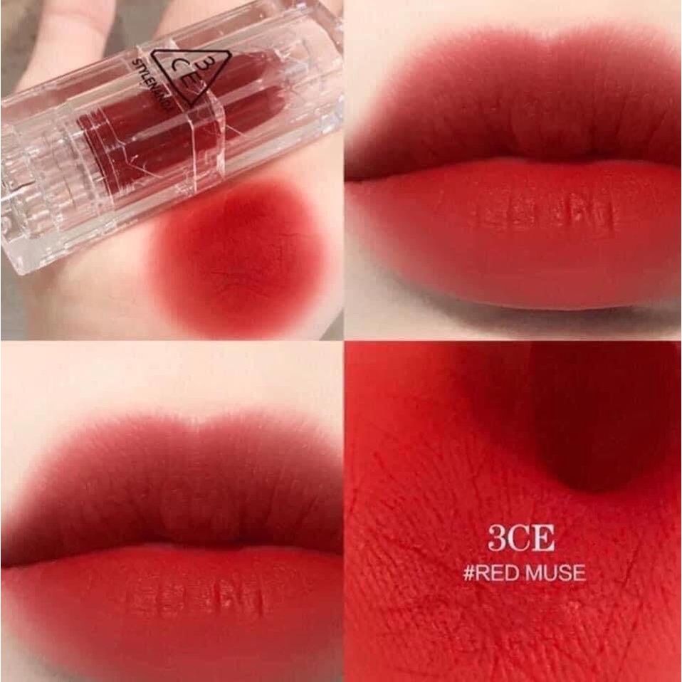 3CE Soft Matte Lipstick in Red muse (Orange Red) | Shopee Philippines