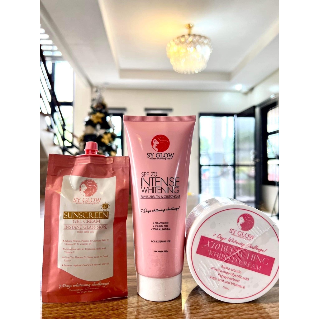 SY GLOW SET DC FACE & BODY WHITENING | Shopee Philippines