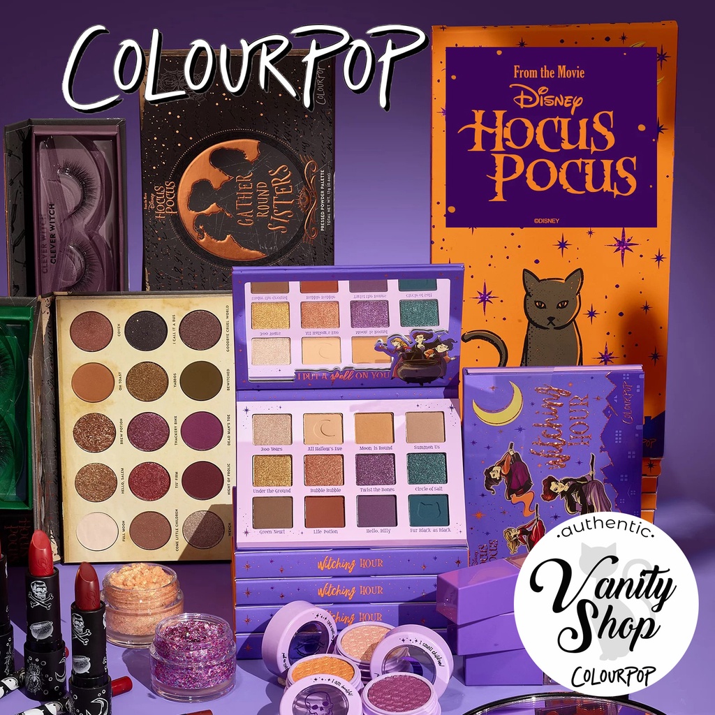 Colourpop Hocus Pocus 2 Witching Hour & Gather Round Sisters Eyeshadow ...