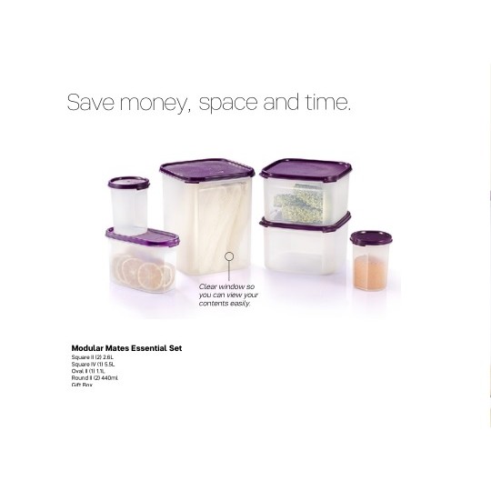 Tupperware MM Modular Mates Essential Set (7pcs) | Shopee Philippines