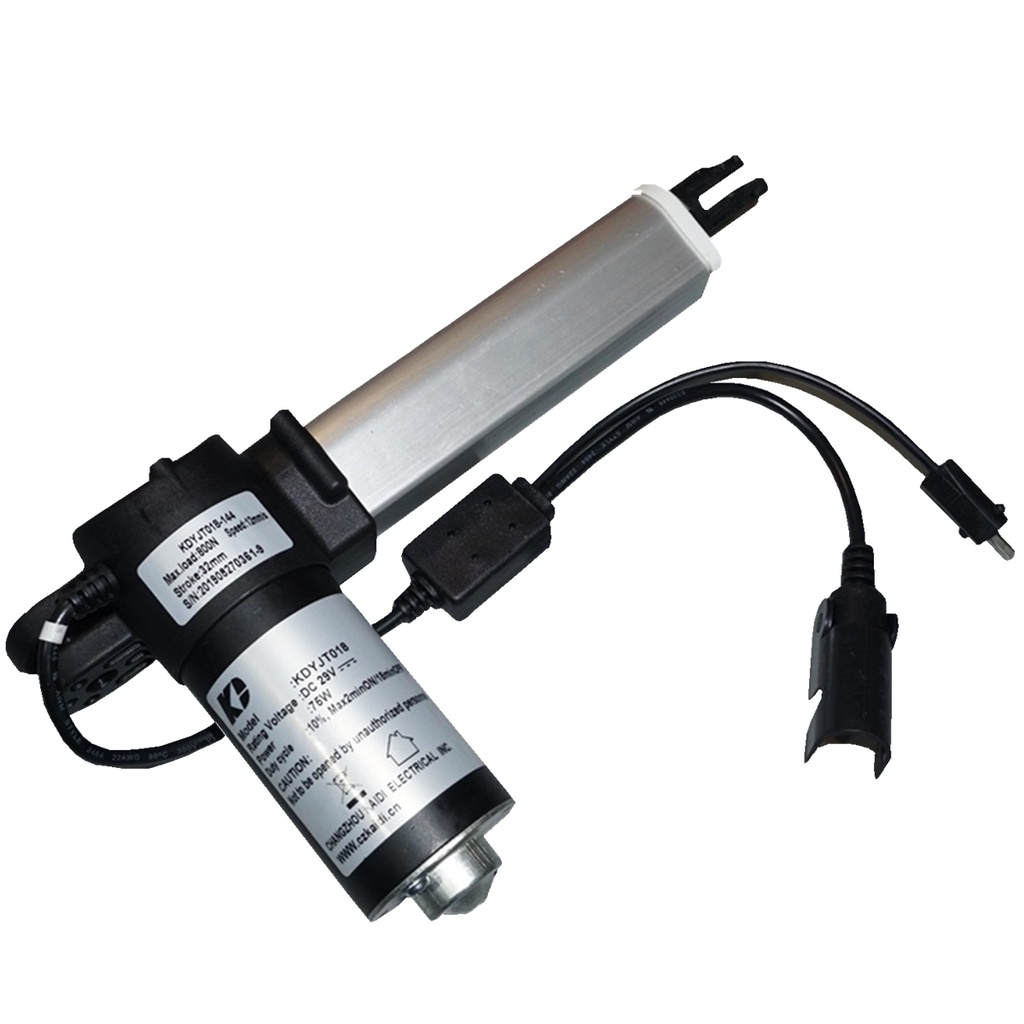 DC 29V 75 W Electric telescopic push rod motor Stroke 32mm Thrust 800N ...