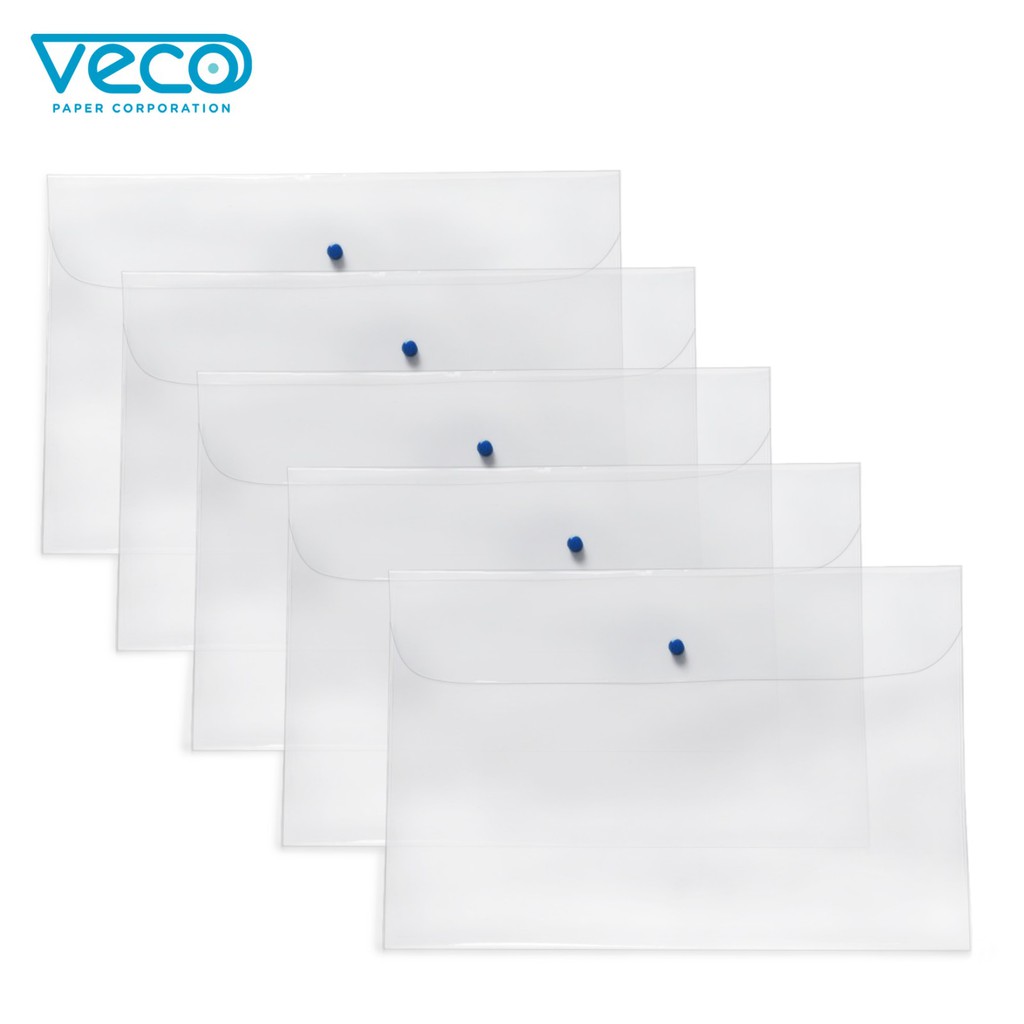 Veco Plastic Envelope Ordinary (flat) Gauge 6 10.25x11.5in (5pcs ...