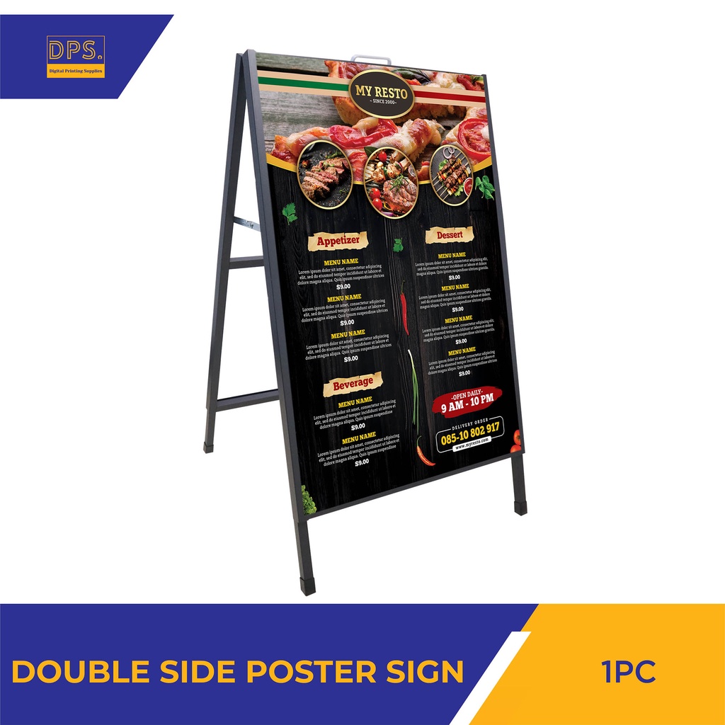 DPS Double Side Poster Banner Stand 60cm x 90cm for Store Stand, and ...