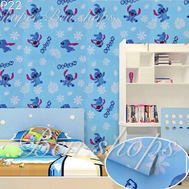 Stitch Self Adhesion Wallpaper 10Metrs by 45cm Waterproof | Shopee ...