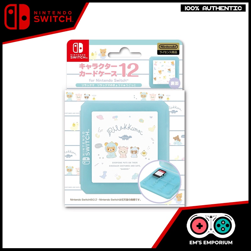 Nintendo Switch Cart Case 12 Carts Sumikko Gurashi and Rilakkuma Animal ...