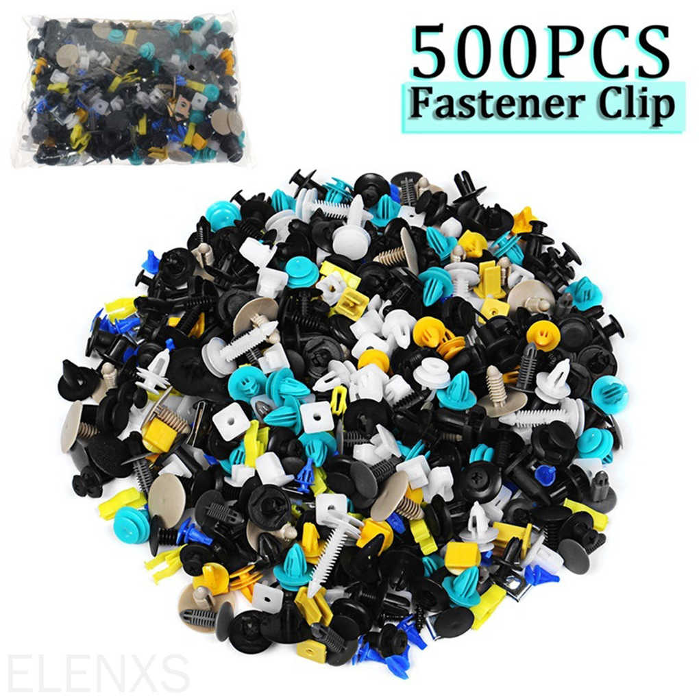 500pcs/set Automotive Plastic Rivet Car Fender Bumper Interior Trim ...
