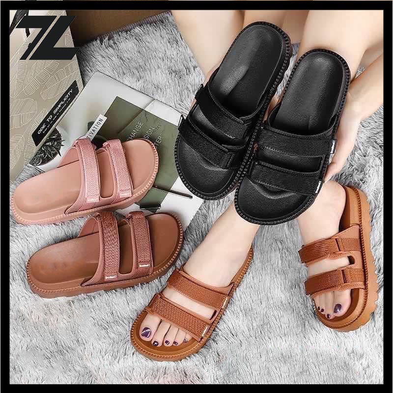 【𝐙𝐋𝐀𝐂𝐊】Closs Korean Summer Women Solid Sandals Open Toe Casual EVA ...