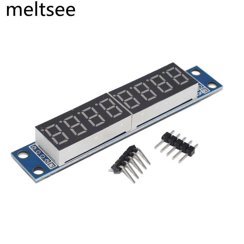 MAX7219 CWG 8-Digit Digital Tube Display Control Module Red Three IO ...