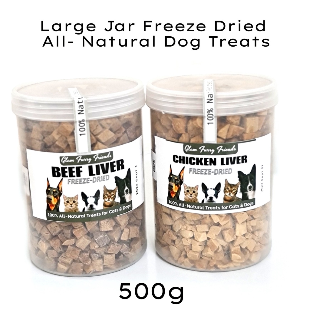 FAST SHIPNG LARGE JAR 500G/400grams CHICKEN BREAST BEEF/CHICKEN LIVER ...